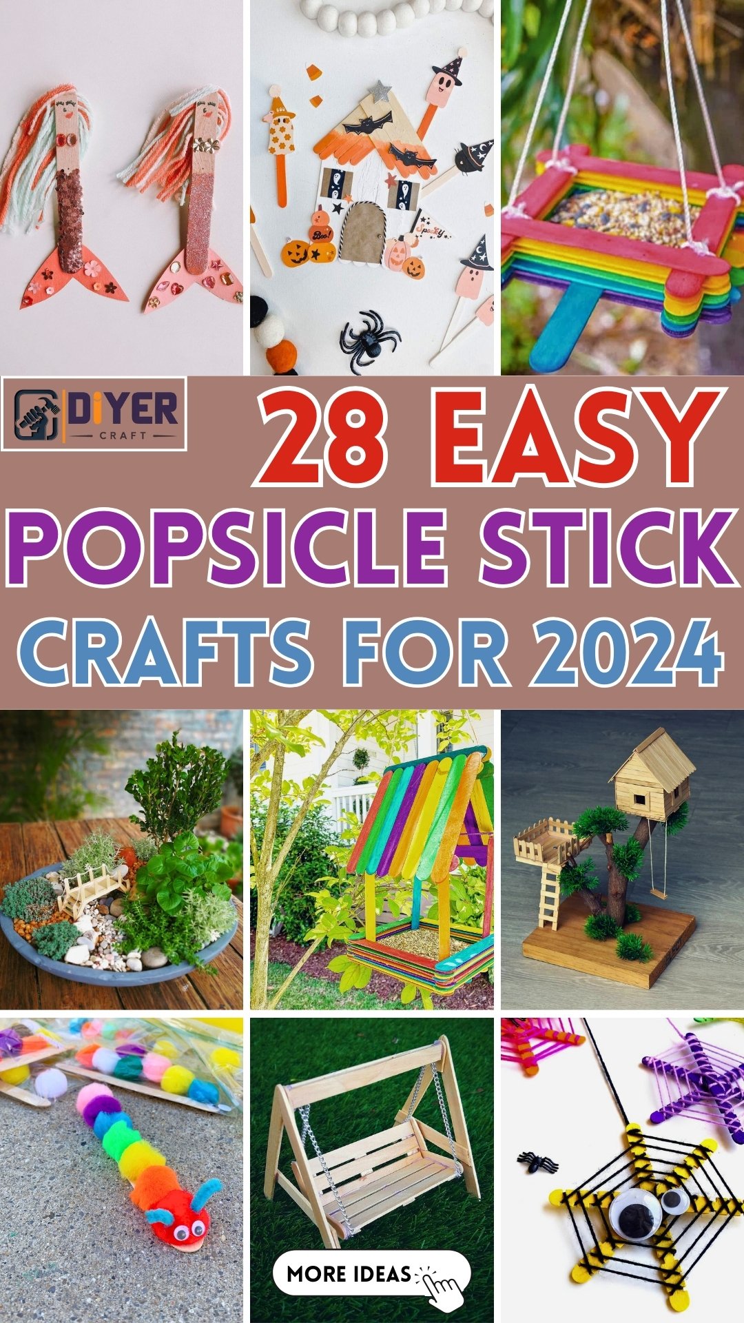 28 Popsicle Stick Crafts - Diyer Craft