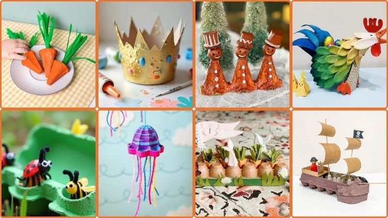 34 Fun and Creative Egg Carton Craft Ideas to Try Today! - Diyer Craft
