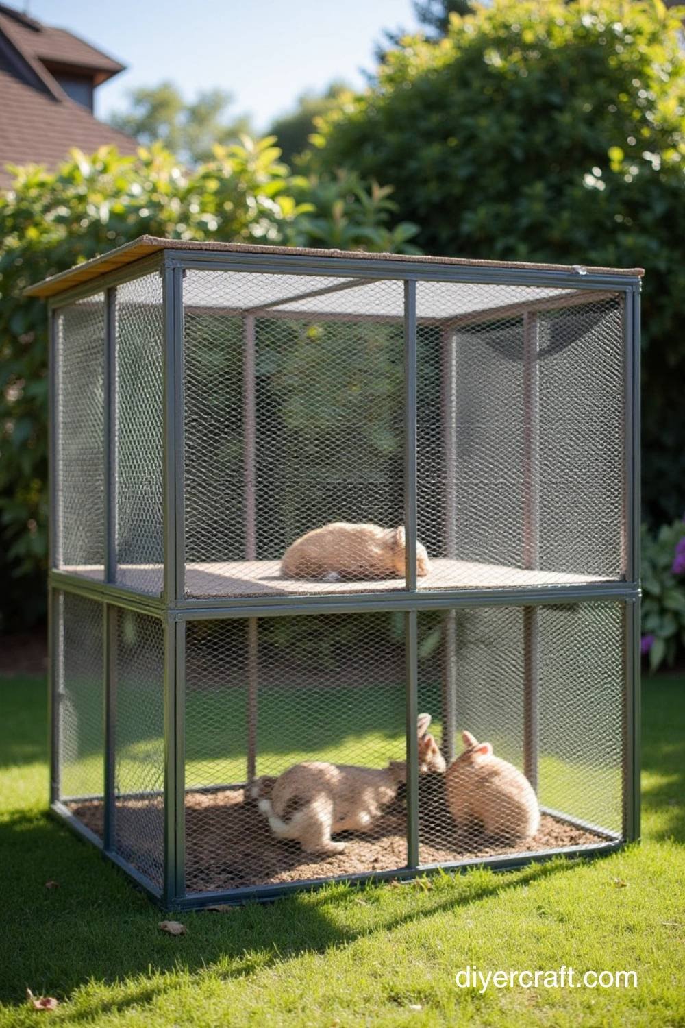 22 Affordable DIY Rabbit Hutch Ideas for Your Backyard - Diyer Craft