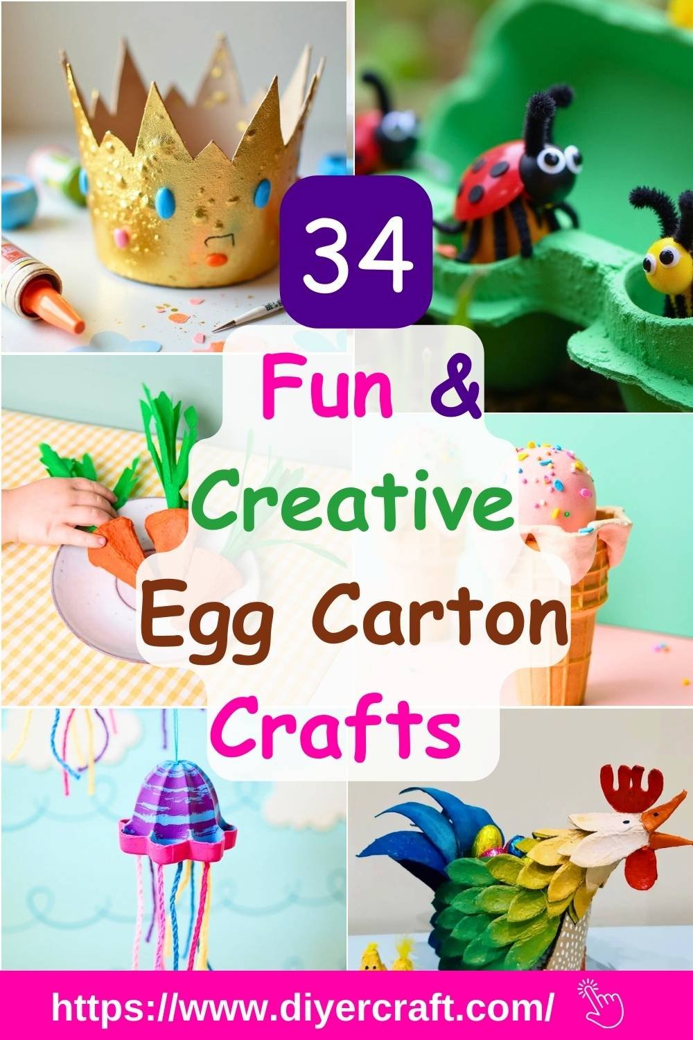 34 Fun and Creative Egg Carton Craft Ideas to Try Today! - Diyer Craft