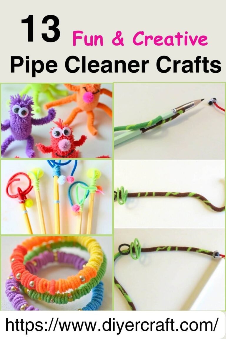 13 Fun and Creative Pipe Cleaner Crafts for All Ages - Diyer Craft