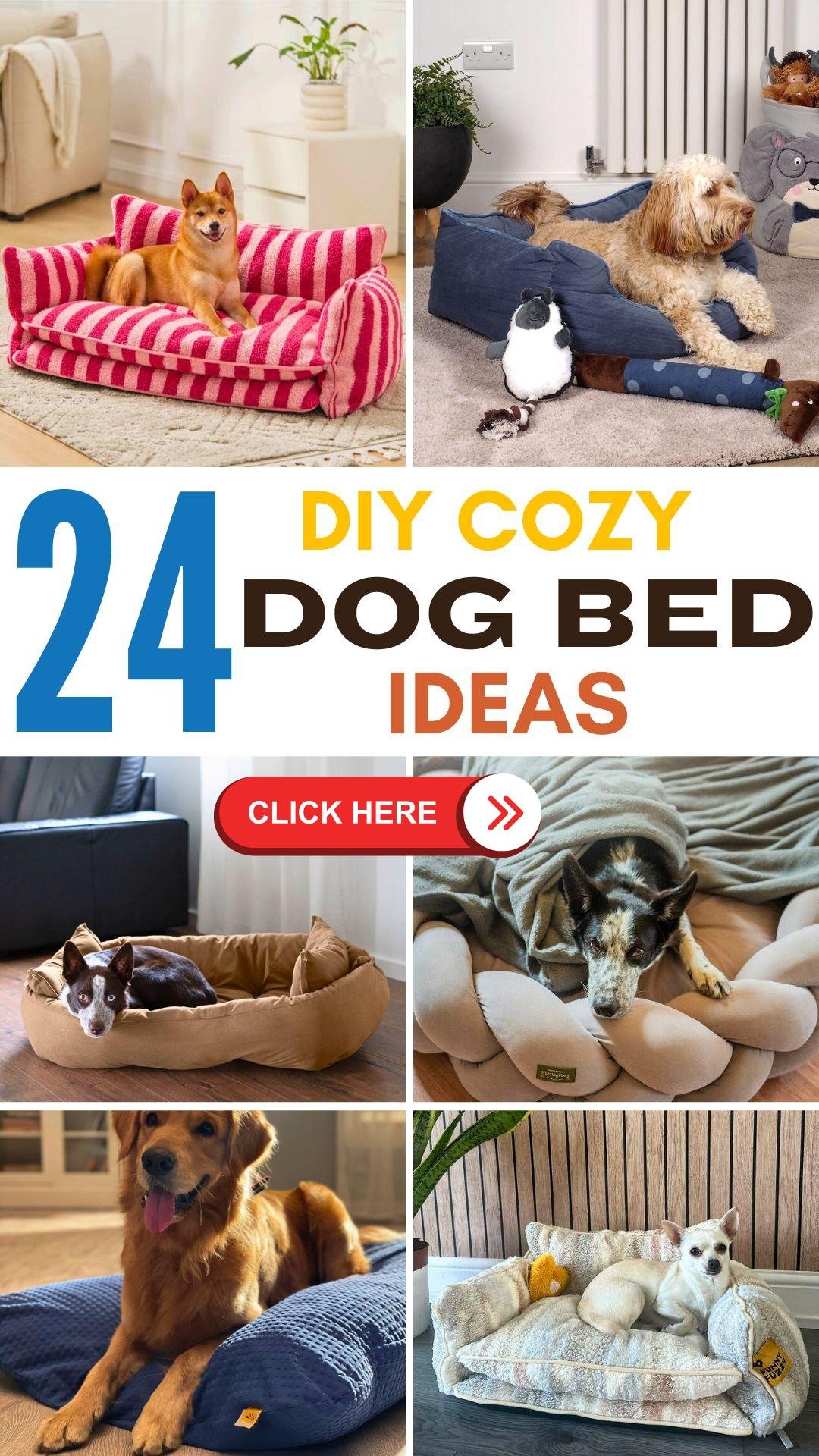24 Cozy DIY Dog Bed Ideas for Your Pet's Comfort - Diyer Craft