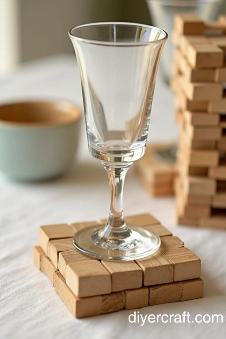 28 Creative DIY Jenga Block Ideas for Stylish Home Decor - Diyer Craft