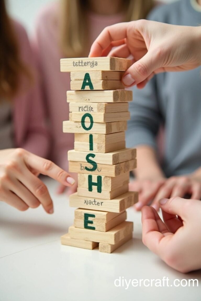 28 Creative DIY Jenga Block Ideas for Stylish Home Decor - Diyer Craft