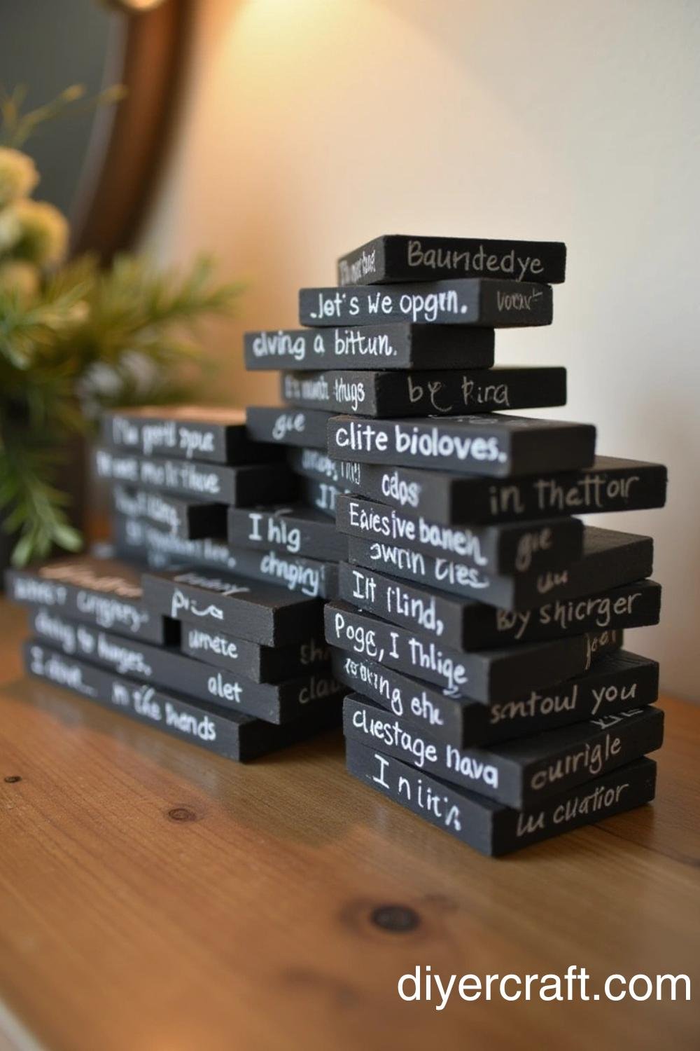28 Creative DIY Jenga Block Ideas for Stylish Home Decor - Diyer Craft