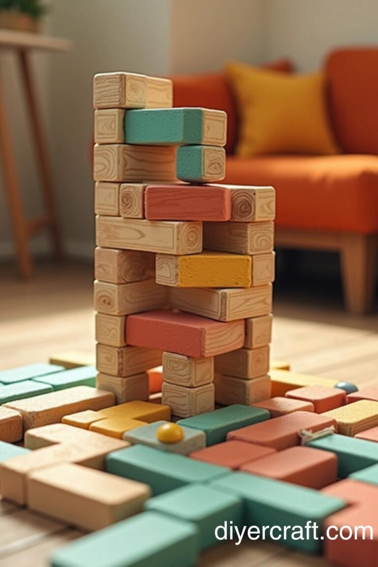 28 Creative DIY Jenga Block Ideas for Stylish Home Decor - Diyer Craft