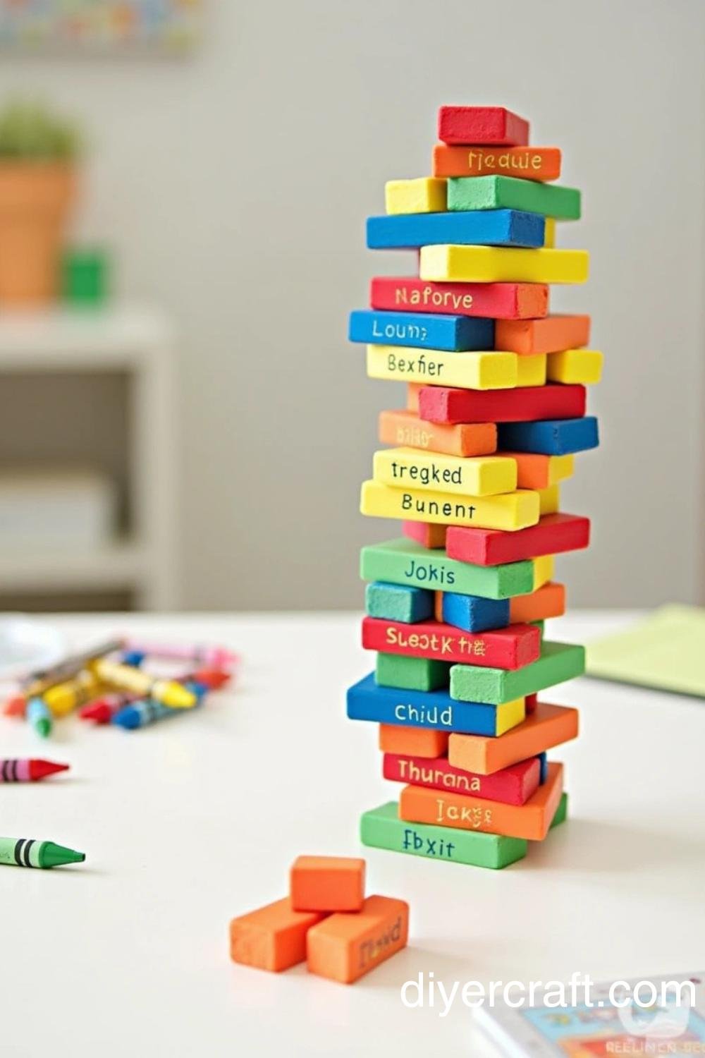 28 Creative DIY Jenga Block Ideas for Stylish Home Decor - Diyer Craft