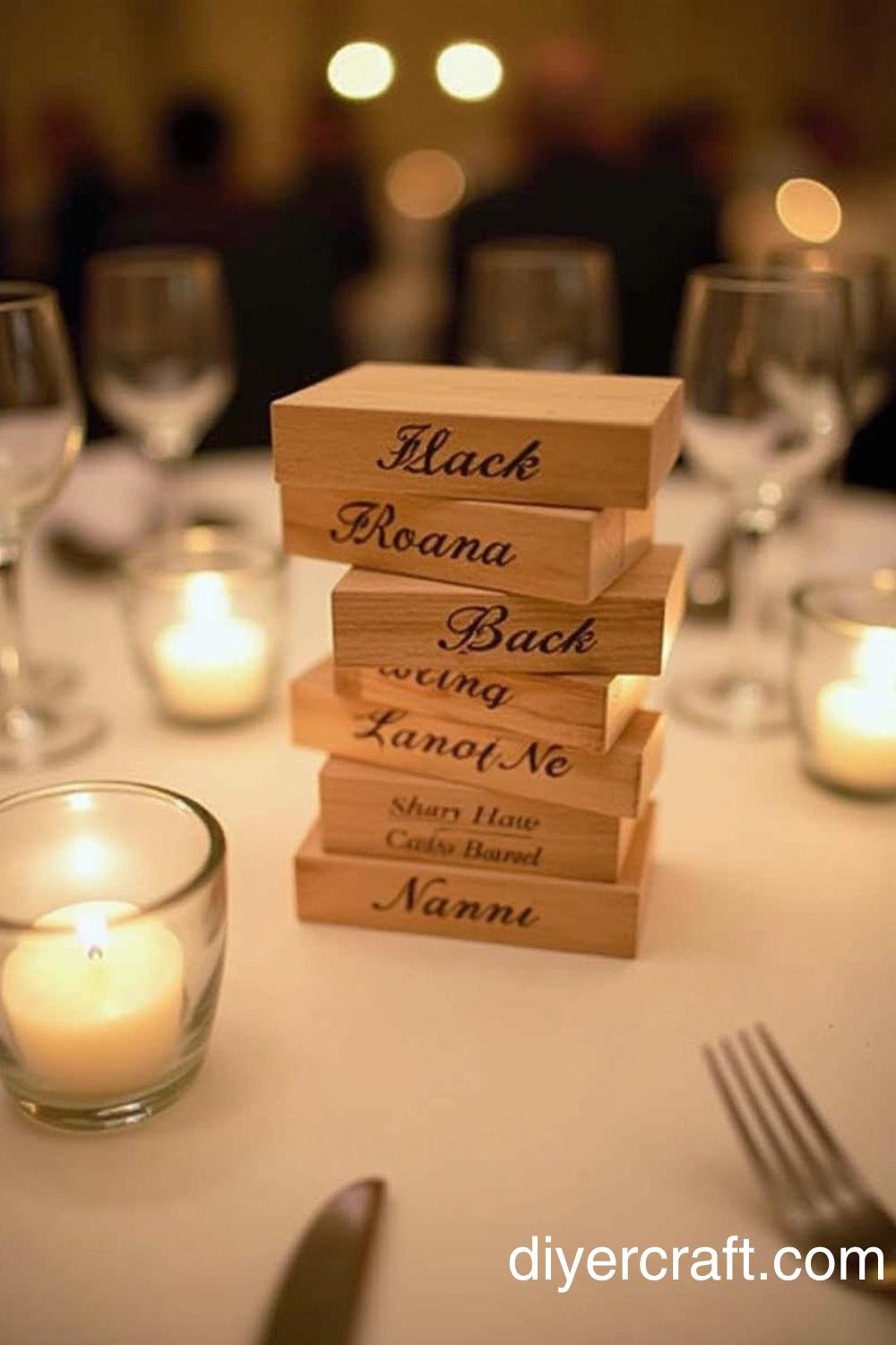 28 Creative DIY Jenga Block Ideas for Stylish Home Decor - Diyer Craft