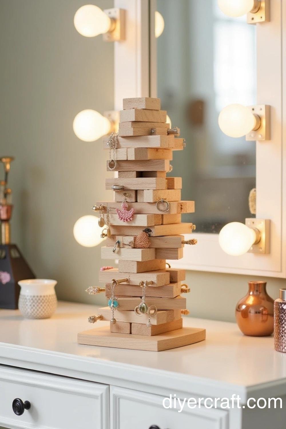 28 Creative DIY Jenga Block Ideas for Stylish Home Decor - Diyer Craft