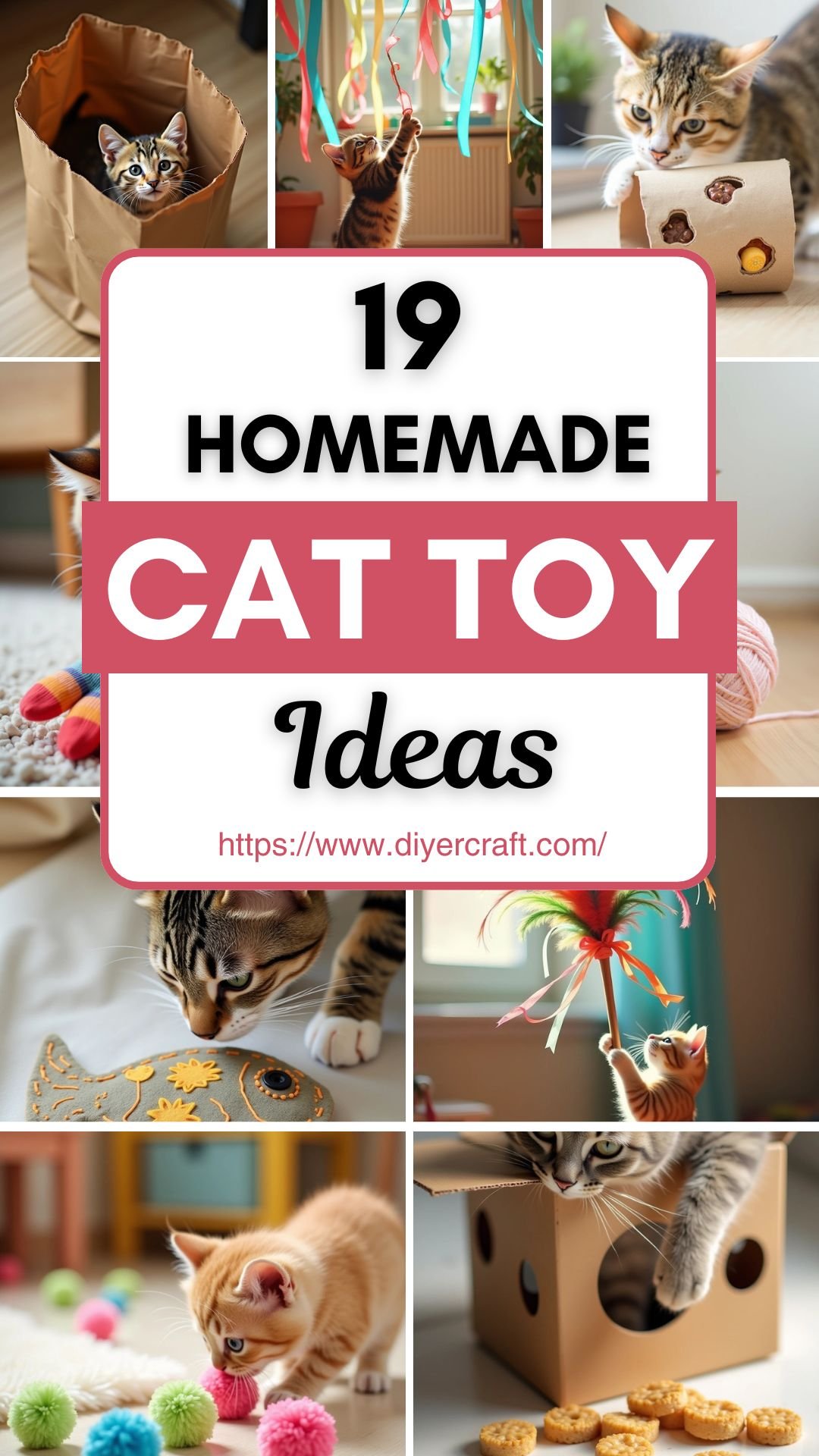 19 Homemade Cat Toys Your Furry Friend Will Love - Diyer Craft